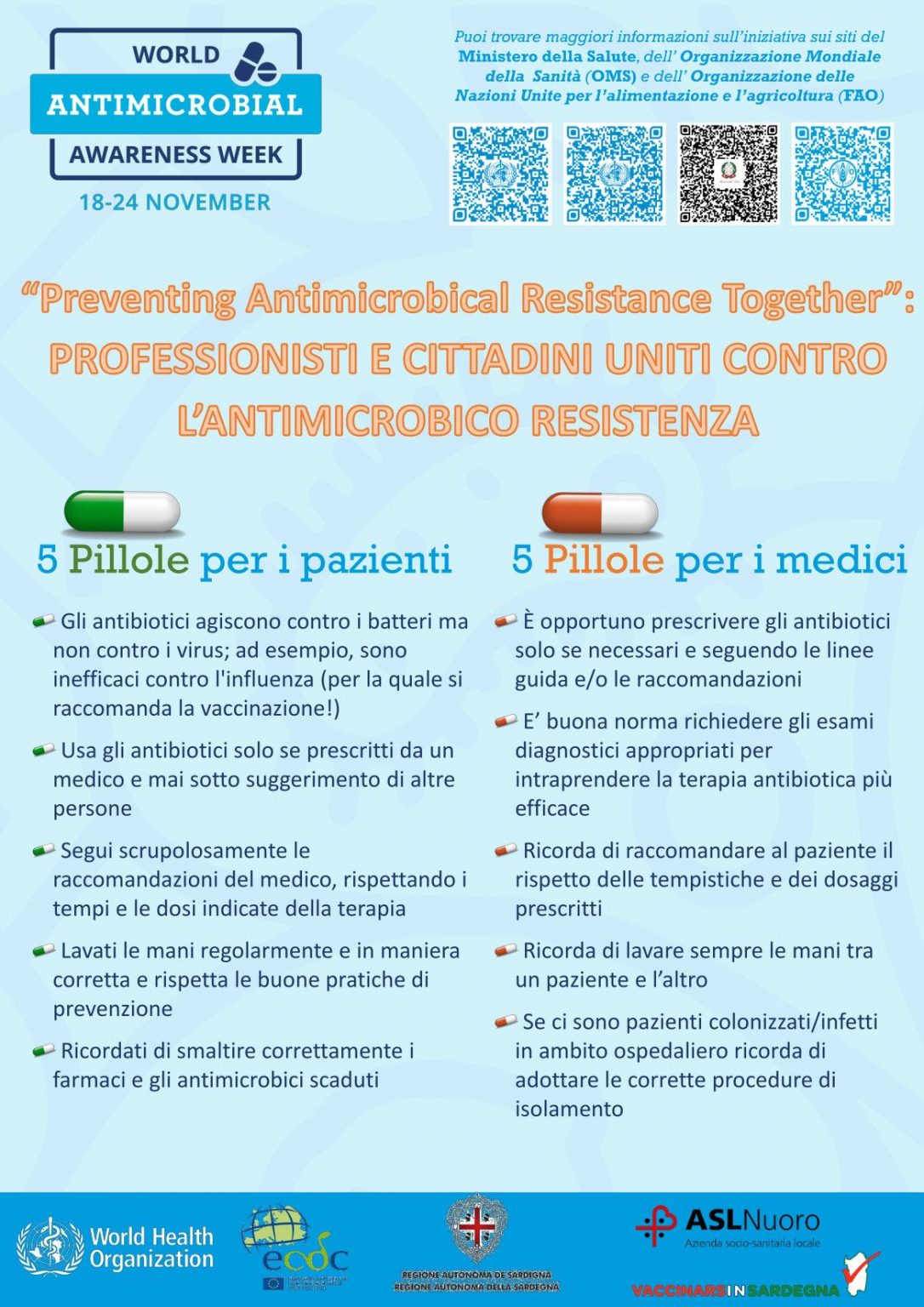 Settimana mondiale dedicata all’uso consapevole degli antibiotici - ASL ...